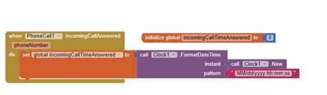 Capture The Call Duration During The Call Process General Discussion Mit App Inventor Community