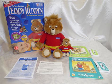 1998 Yes Teddy Ruxpin Animatronictalking Bear New In Box With Beanie