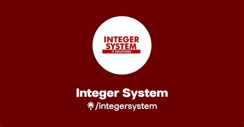 Integer System Instagram Facebook Linktree