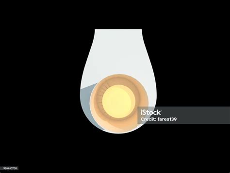 흰색 램프 펜 던 트 검은 배경에 고립의 3d 렌더링 0명에 대한 스톡 사진 및 기타 이미지 0명 건축 그늘 Istock