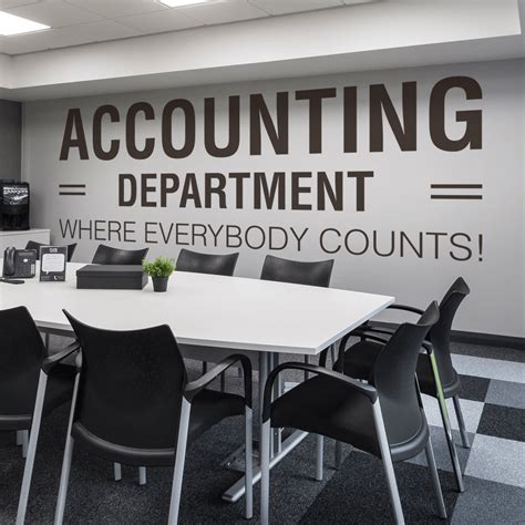 Accounting Department Office Office Wall Art Wall Decal Etsy