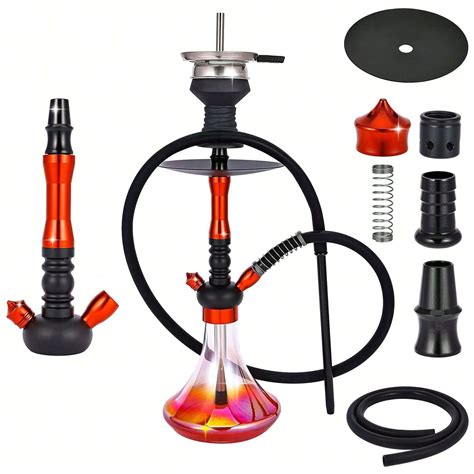 20 Portable Hookah Set Shisha Set With Everything Completed 50cm Large Glass Base Hookah 1