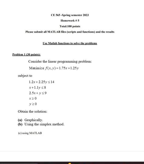 Solved Maximize F X Y 1 75x 1 25y Subject To