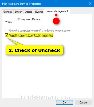 Allow Or Prevent Devices To Wake Computer In Windows Tutorials