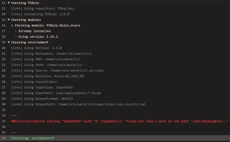 Trying To Use Inputpath For Ps Rule Assert2 Cant Find A Part Of The