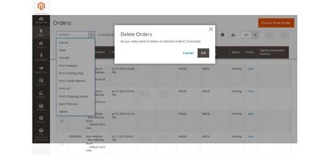 magento 2 delete orders w3ctrl services