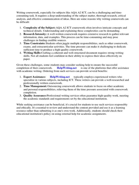 Aqa A2 Ict Coursework Examples Pdf Gce Advanced Level United