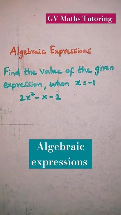 Algebraic Expression Shorts Algebra Algebraicexpressions Maths