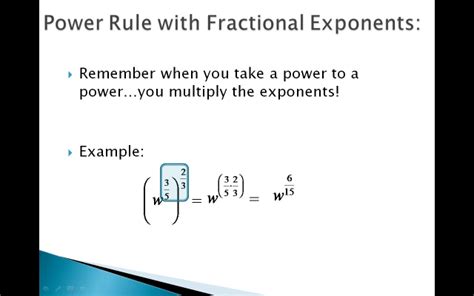 Fractional Exponents
