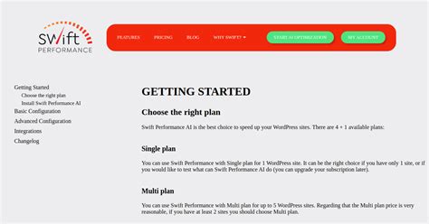 Documentation Swift Performance