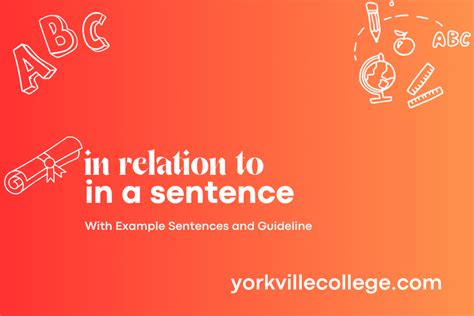 How To Use In Relation To In A Sentence Easy Examples
