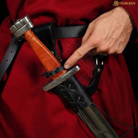 Medieval Leather Sword Frog Universal Rapier Broadsword And Cutlass