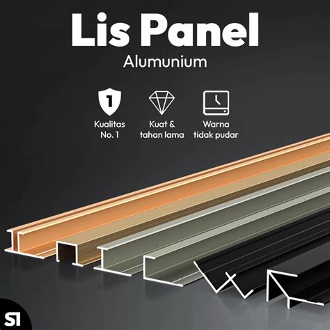 Jual Lis Panel Alumunium Lis U Lis W Lis F Lis T Lis Wallboard