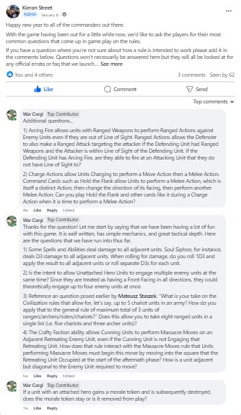 Modiphius Errata Form For Mythic Commander Rmythiccommander