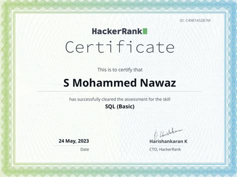 S Mohammed Nawaz On Linkedin Sql Hackerrank Learning Mysql Share