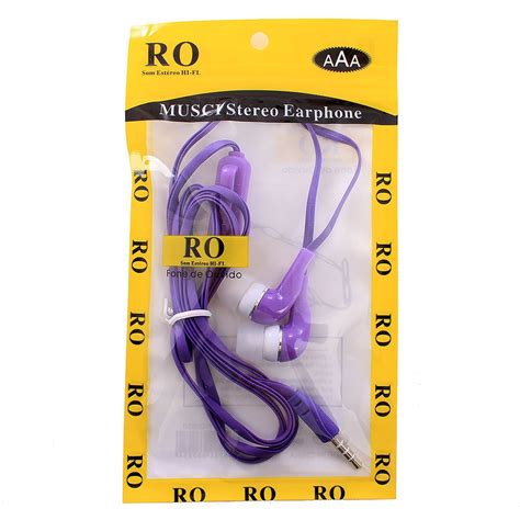 Fone De Ouvido Silicone Com Microfone Stereo Earphone Compre Agora Feira Da Madrugada Sp