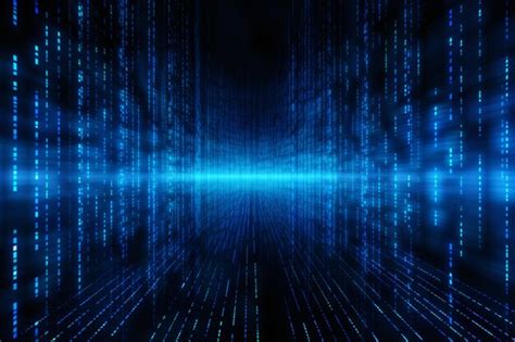 futuristic binary code matrix pattern background for cyber security