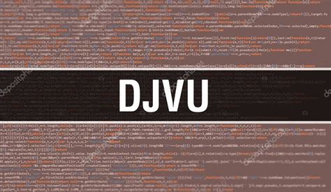 Djvu Con Texto De Código Java Digital Concepto Vectorial De