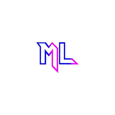 Premium Vector Ml Logo Design Illustrator