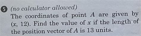 A Level Maths Vectors Question R6thform