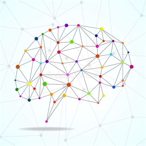 Abstract Geometric Brain Network Connections Stock Vector Illustration Of Logic Vector 70259423