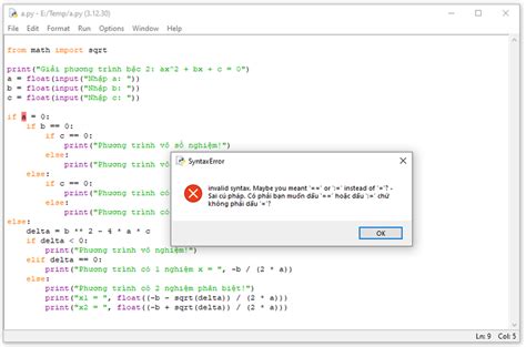 Học Python dễ dàng hơn trên bản Python với các thông báo lỗi bằng tiếng Việt