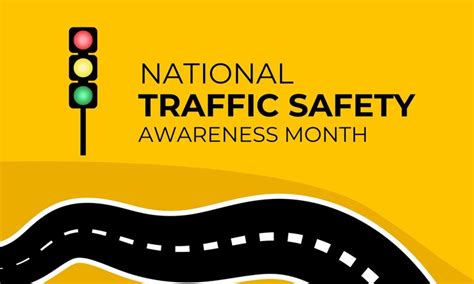 Illustration On The Theme Of National Traffic Safety Awareness Month Is