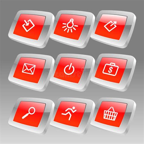 Web Blue Navigation Aqua Set Stock Vector Illustration Of Idea Aqua