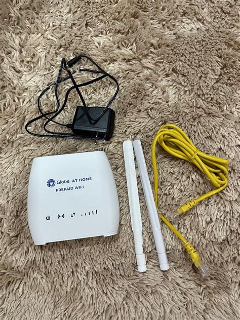 Globe Wifi Modem Router With Cables And Antennas Computers And Tech Parts And Accessories