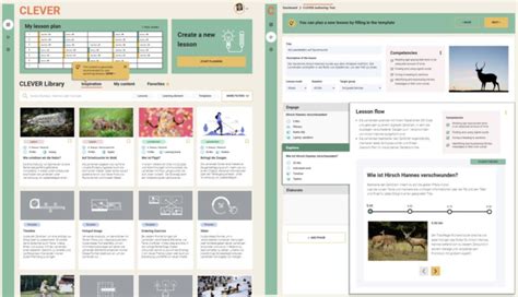 The CLEVER Platform Dashboard Left And The Authoring Tool Right Download Scientific