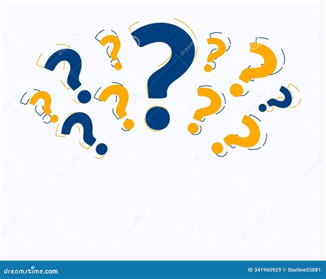 question mark sign template for problem solving query stock