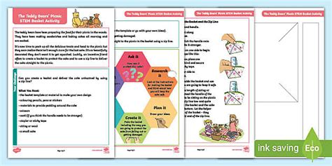 Teddy Bears Picnic Stem Basket Activity
