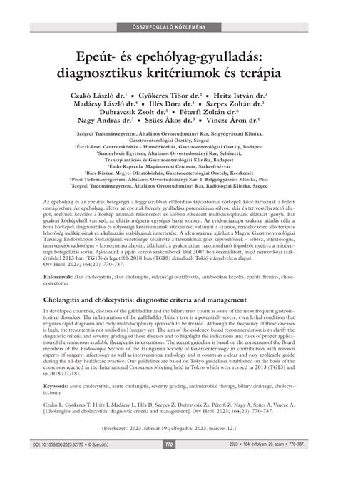 Pdf Cholangitis And Cholecystitis Diagnostic Criteria And Management