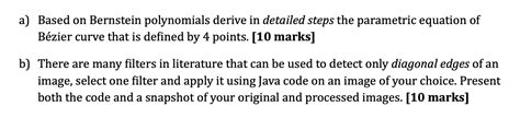 Solved A Based On Bernstein Polynomials Derive In Detailed
