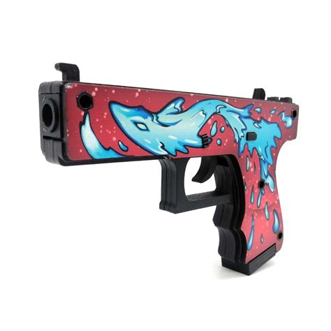Деревянный пистолет Глок 18 Дух Воды (резинкострел) Mod.1 PalisWood ...