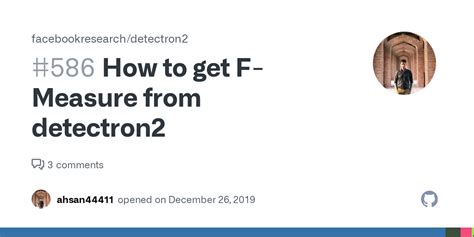 How To Get F Measure From Detectron2 · Issue 586 · Facebookresearch Detectron2 · Github