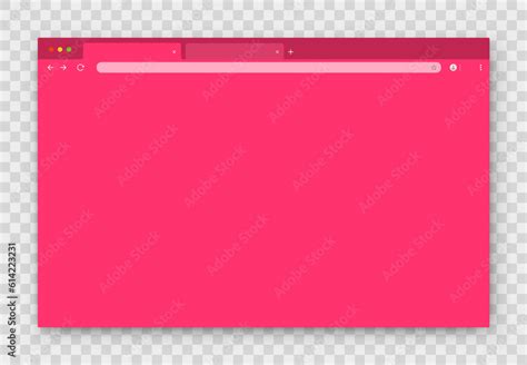 Browser Window Realistic Purple Empty Browser Window With Toolbar