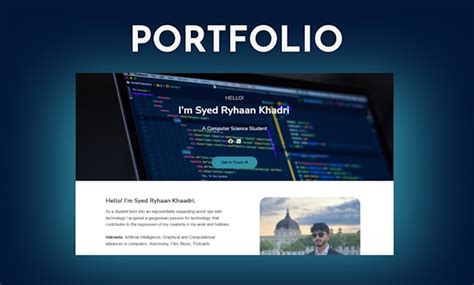 Create A Portfolio Website Resume Based On Html Css Js By Ab Grafix 132 Fiverr