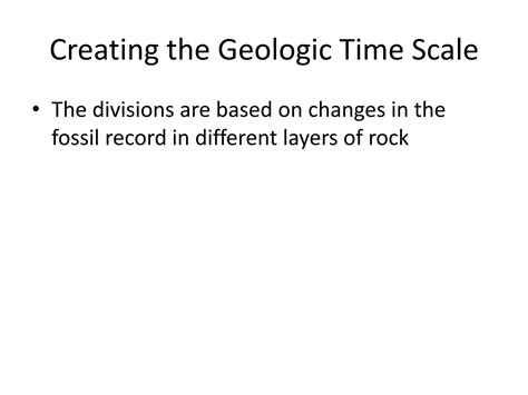 Geologic Time Scale Ppt