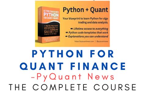 Pyquant News Python For Quant Finance The Premium Course