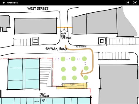 Sketch Ramp Access Sketches Floor Plans Plaza