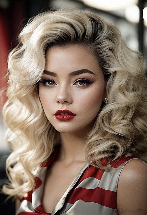 Big Glamorous Hair Vintage Glamour Hairstyles Old Hollywood