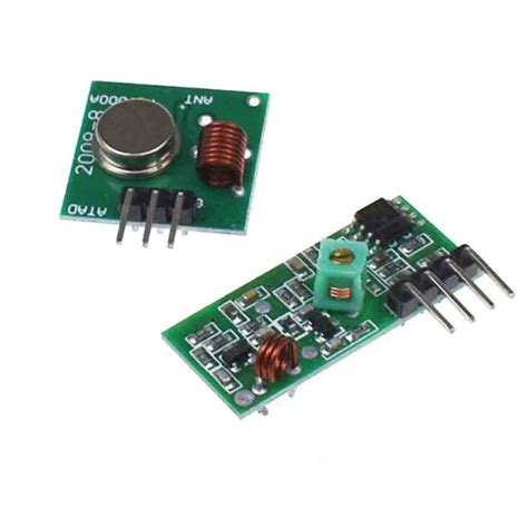ชุดโมดูลรับส่งสัญญาณไร้สาย 433mhz Rf 5v Dc 433mhz สําหรับ Arduino