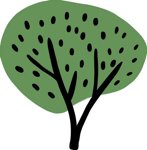 Doodle Tree Freehand Drawing PNG