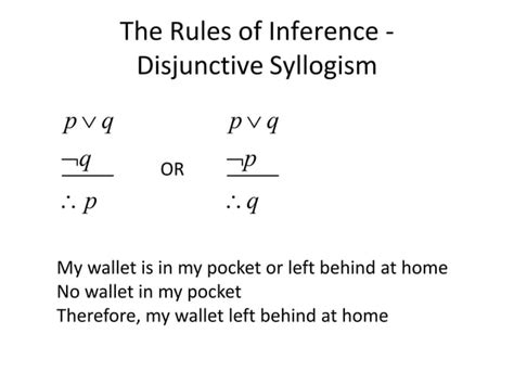 Logic Of Informatics Rules Of Inference Pptx