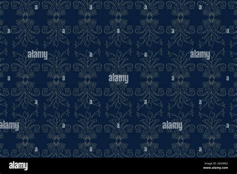 Seamless Pattern Beautiful Ornamented Fabric Background Repeating