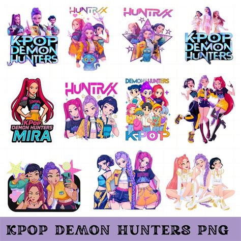 K Pop Demon Hunter Clipart Etsy