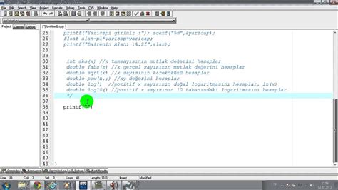 C Programlama Ders 4 Matematiksel İşlemler 22 Youtube