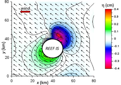 Control Experiment Sea Level Anomalies η Cm Thin Lines And Color Download Scientific