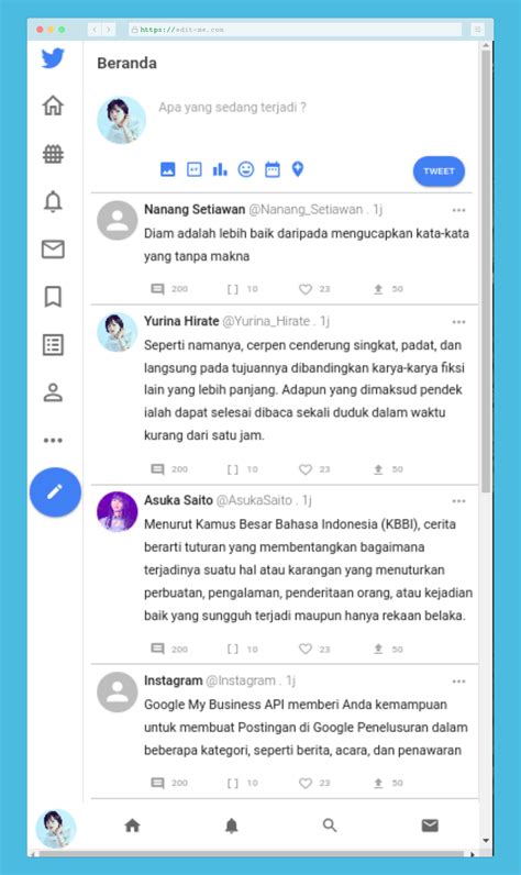 github livingdolls twitter material react js twitter ui clone